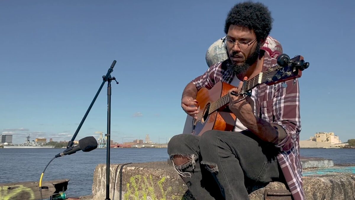 Dante Robinson goes acoustic on the Delaware River for Up And Ovr's ...