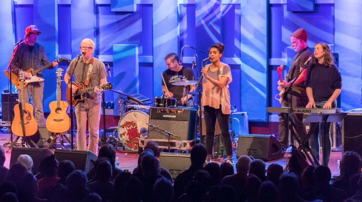 The New Pornographers: "Falling Down the Stairs of Your Smile" (World ...